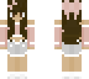 tan girl black/brown hair pink top grey shorts white sneakers (not ...