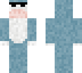 blahaj with glasses | Minecraft Skin