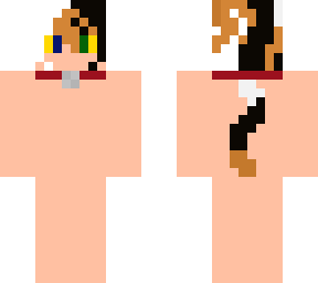 Calico cat human form | Minecraft Skin