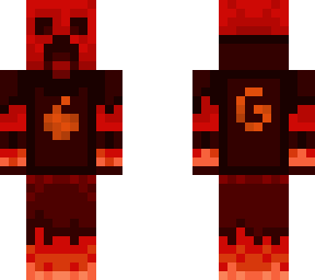 Firey spirit creeper pvp skin | Minecraft Skin