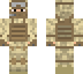 blank tan acu uniform | Minecraft Skin