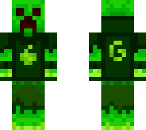 Green firey spirit pvp skin | Minecraft Skin