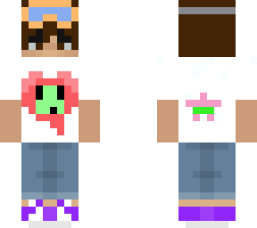 Slime heart shirt without vest | Minecraft Skin