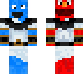 Janus (Cookie monster & Elmo | Minecraft Skin