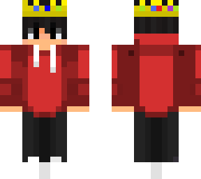 Red hoodie crown | Minecraft Skin