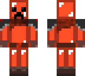 Red Medieval Creeper | Minecraft Skin