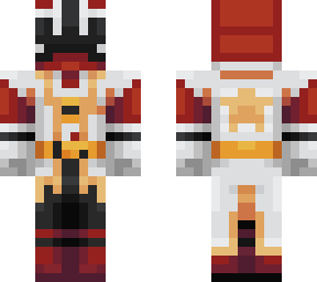 Super Shinken Red / Super Red Samurai Ranger | Minecraft Skin