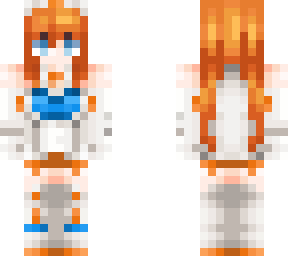 Orange Heart V2 - Neptunia VII | Minecraft Skin