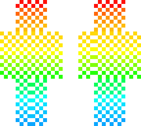 rainbow mesh skin | Minecraft Skin