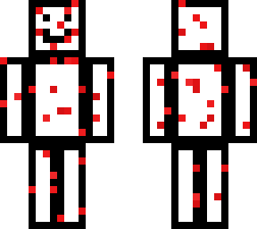 Red and blue invis | Minecraft Skin