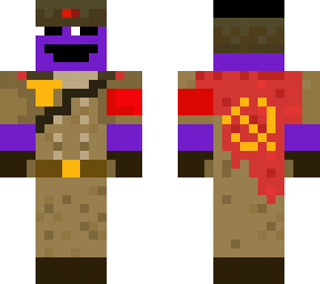 soviet purple guy | Minecraft Skin