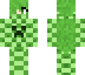 Creeper Girl (Very Close to being a real Creeper) | Minecraft Skin
