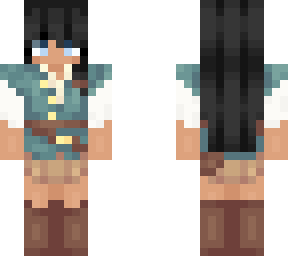 Genderbent Flynn Rider | Minecraft Skin