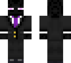 Classic enderman in a suit (REVAMPED) | Minecraft Skin
