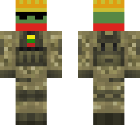 Lithuanian solider | Minecraft Skin