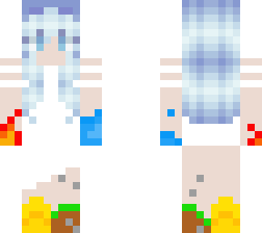Cute Elemental Girl | Minecraft Skin