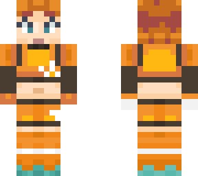 Mario strikers daisy with belly button | Minecraft Skin