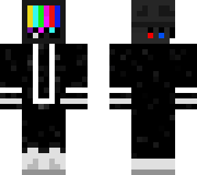 Multicolour TV Head with suit | Minecraft Skin