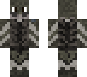 Wither skeleton armor base | Minecraft Skin