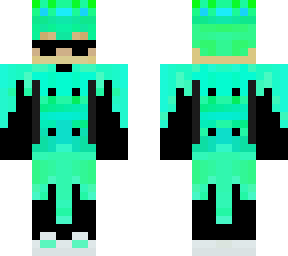 Mint Green Drip *Effects* | Minecraft Skin