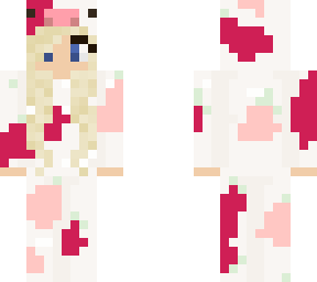 strawberry cow | Minecraft Skins