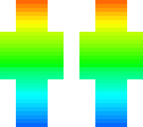 rainbow bro with relief | Minecraft Skin