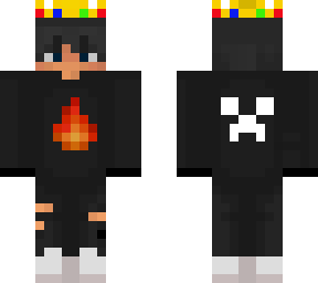 Creeper boy With Crown | Minecraft Skin