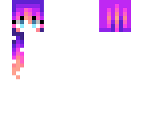 Female HB - Ultra Violet Color Pallet fade v2 | Minecraft Skin