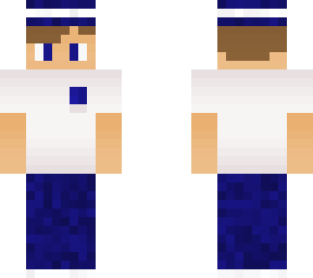 blue and white guy | Minecraft Skin