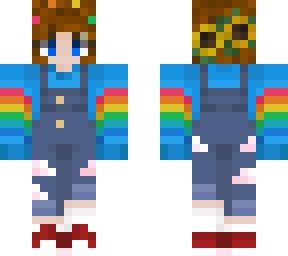 kidcore brown hair | Minecraft Skin