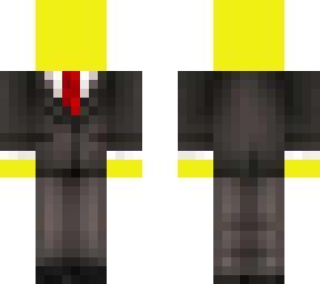 Noob with suit template for Riz | Minecraft Skin