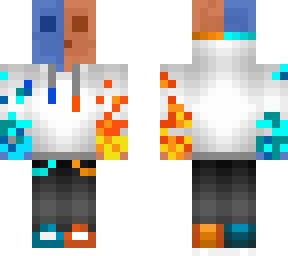 Blue/ red fire slime | Minecraft Skin