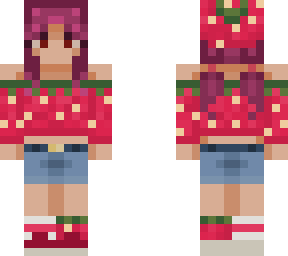 strawberry girl | Minecraft Skins