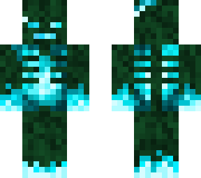 Blue fire zombie | Minecraft Skin