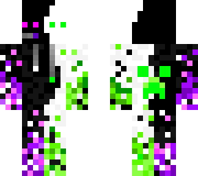 Partially Inverted Enderman | Minecraft Skin