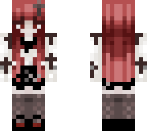 Red Vampire Girl | Minecraft Skin