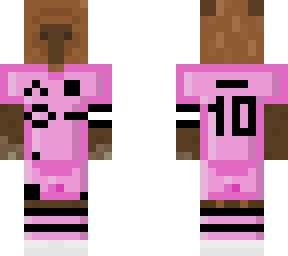capybara with messi jersey | Minecraft Skin