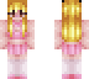 Pink Hearts; Misa Amane | Minecraft Skin