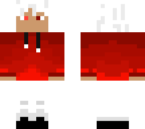 Pullover guy Red and Whithe | Minecraft Skin