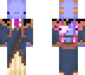 Blue axolotl skin for friend | Minecraft Skin