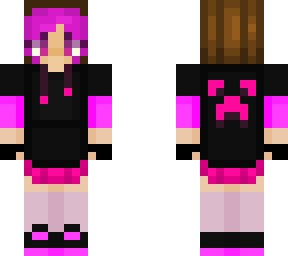 pink gamer girl | Minecraft Skin
