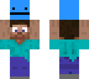 steve holding my pfp | Minecraft Skin
