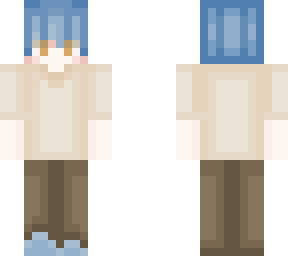 blue hair boy | Minecraft Skin