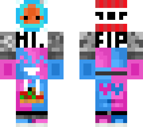 Fair Rose holding stuff | Minecraft Skin
