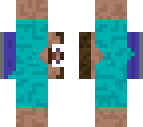 Shocked Steve - Sideways | Minecraft Skin