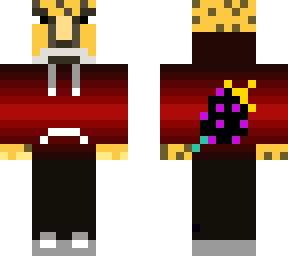 Eggwars Battler Red Gradient Jaguar | Minecraft Skin