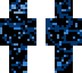 Black and blue cool skin | Minecraft Skin