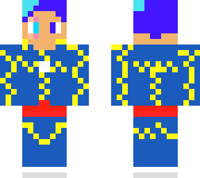 Blue Lightning | Minecraft Skin