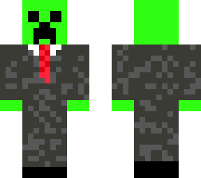 Creeper in a super fancy suit | Minecraft Skin