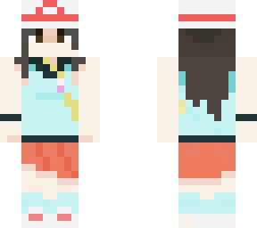 Pokemon Trainer - Green/Leaf | Minecraft Skin